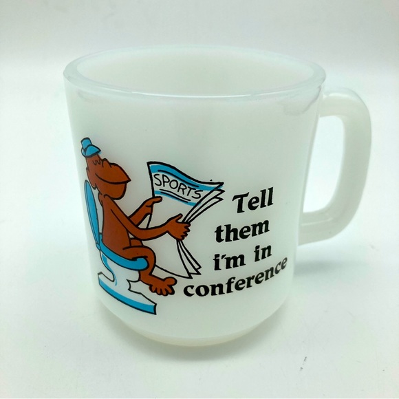 Glasbake | Dining | Vintage Glasbake 981 Milk Glass Novelty Print ...